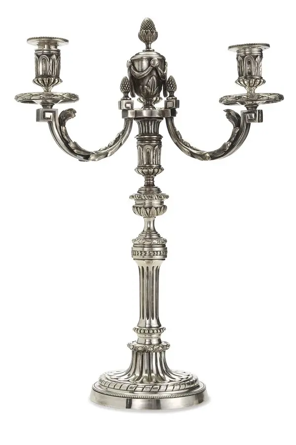 VINTAGE TABLEWARE Plated Candelabra Set Of 2