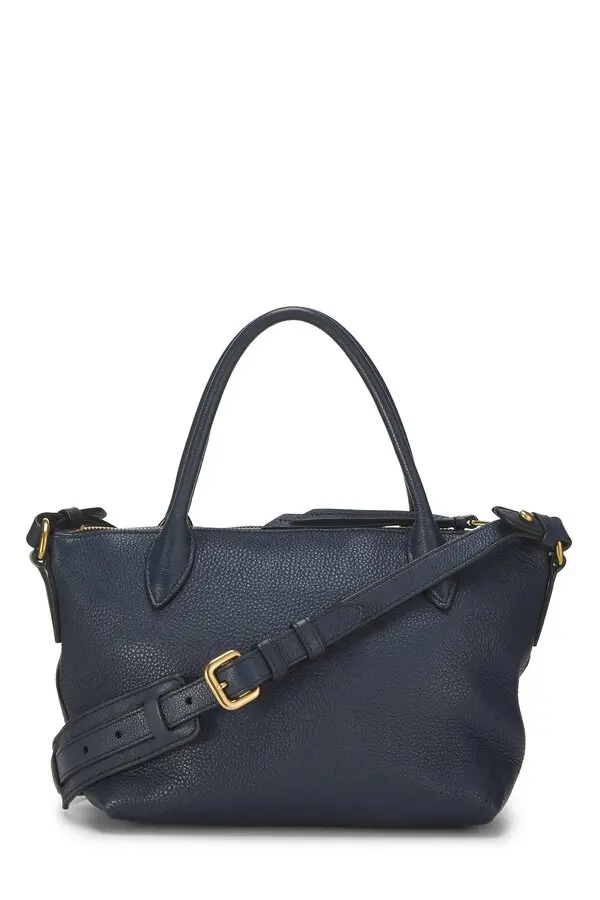 Prada Vitello Daino Convertible Zip Handbag