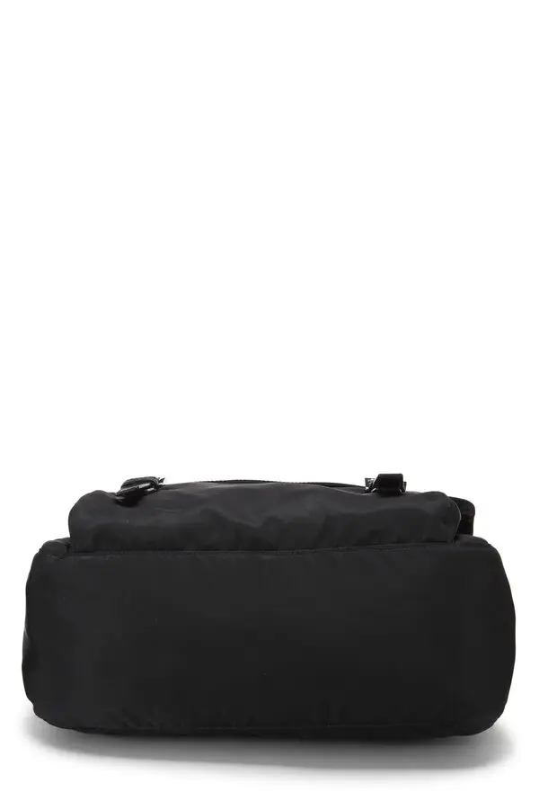 Prada Tessuto Nylon Messenger Bag With Saffiano Leather Trim