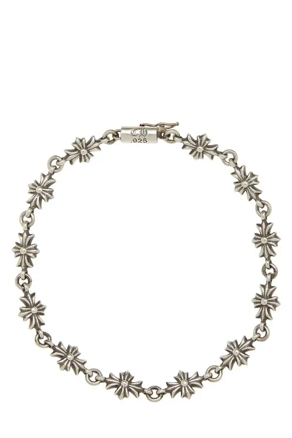 Chrome Hearts Sterling Tiny Cross Bracelet - Silver