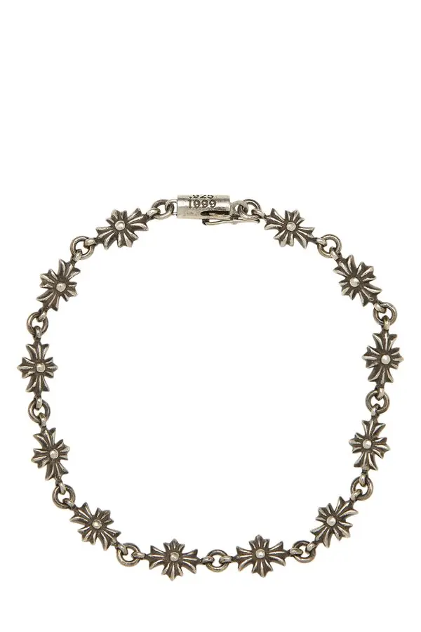 Chrome Hearts Sterling Tiny Cross Bracelet - Silver