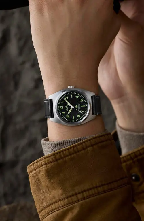 Timex® Timex Expedition Capstone Stainless Steel And Silicone Strap Watch - Silver-tone