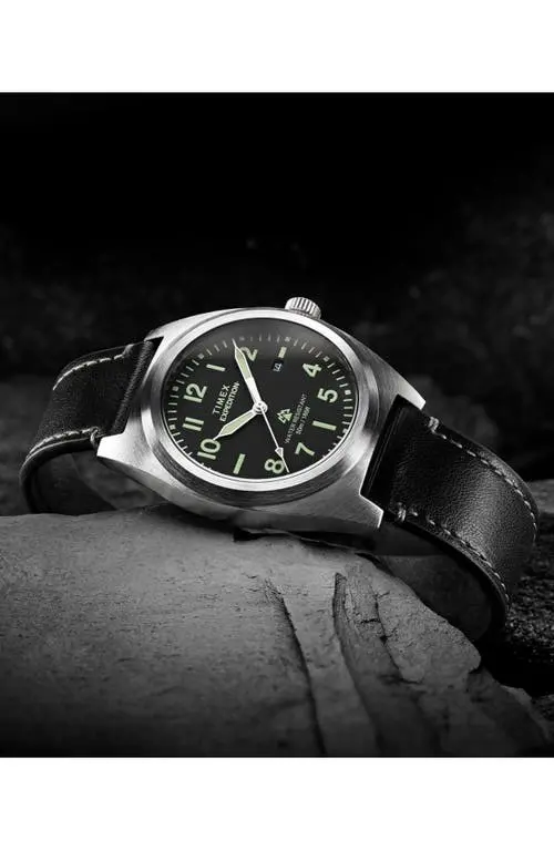 Timex® Timex Expedition Capstone Stainless Steel And Silicone Strap Watch - Silver-tone