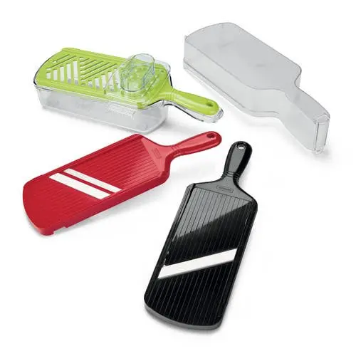 KYOCERA 6 Piece Easy Slice Adjustable Slicer, Julienne - Multicolored