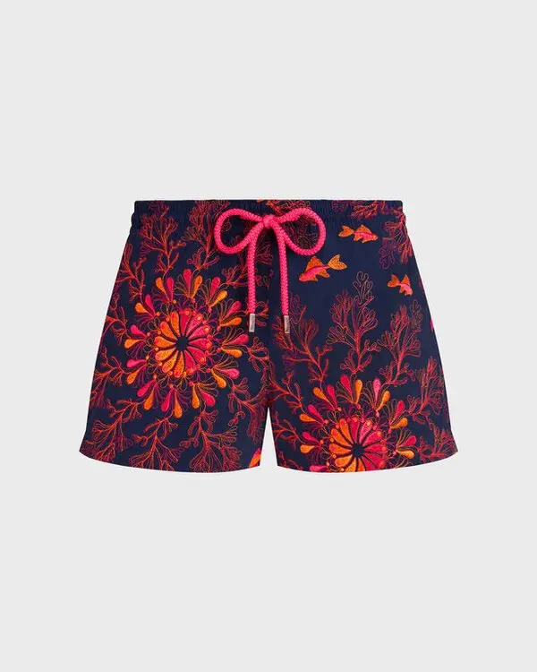 Vilebrequin Limited Edition Mandala Embroidered Swim Shorts - Blue