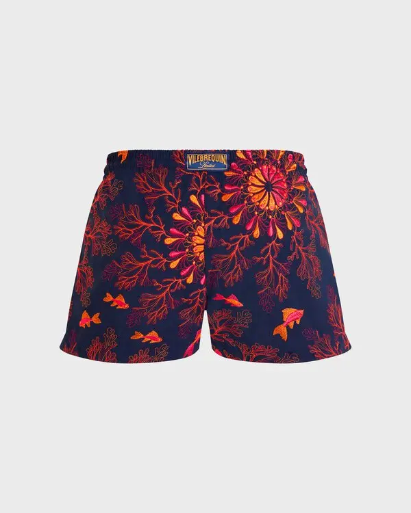 Vilebrequin Limited Edition Mandala Embroidered Swim Shorts - Blue