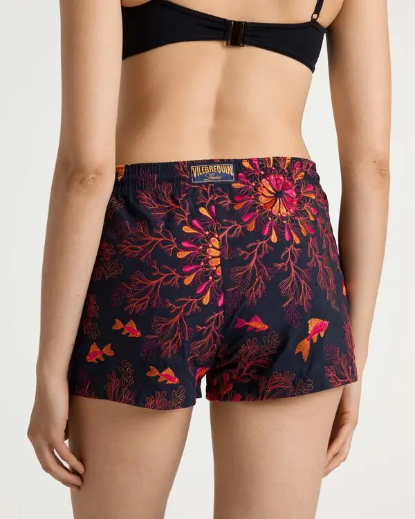 Vilebrequin Limited Edition Mandala Embroidered Swim Shorts - Blue