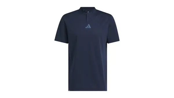 Adidas Beyond Golf Club Twistknit Range Shirt - Collegiate Navy Blue