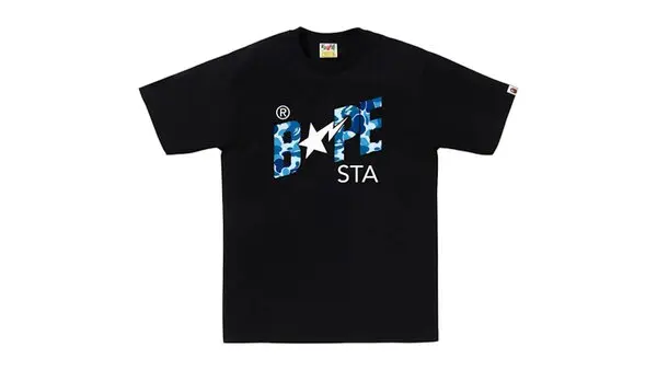 A BATHING APE Abc Camo Sta Logo Tee Shirt - Bkxbl