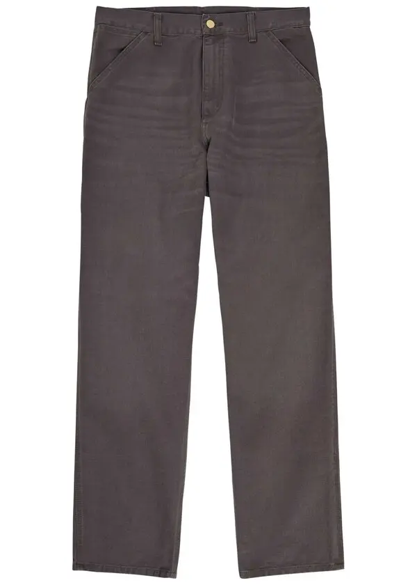 Carhartt Work In Progress Straight-leg Canvas Trousers - Stone