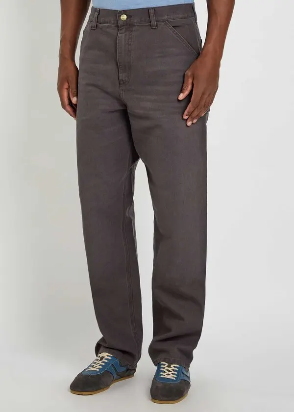Carhartt Work In Progress Straight-leg Canvas Trousers - Stone