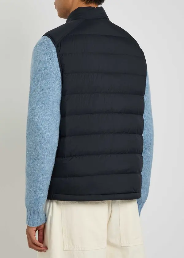 Moncler Barthe Quilted Shell Gilet - Navy