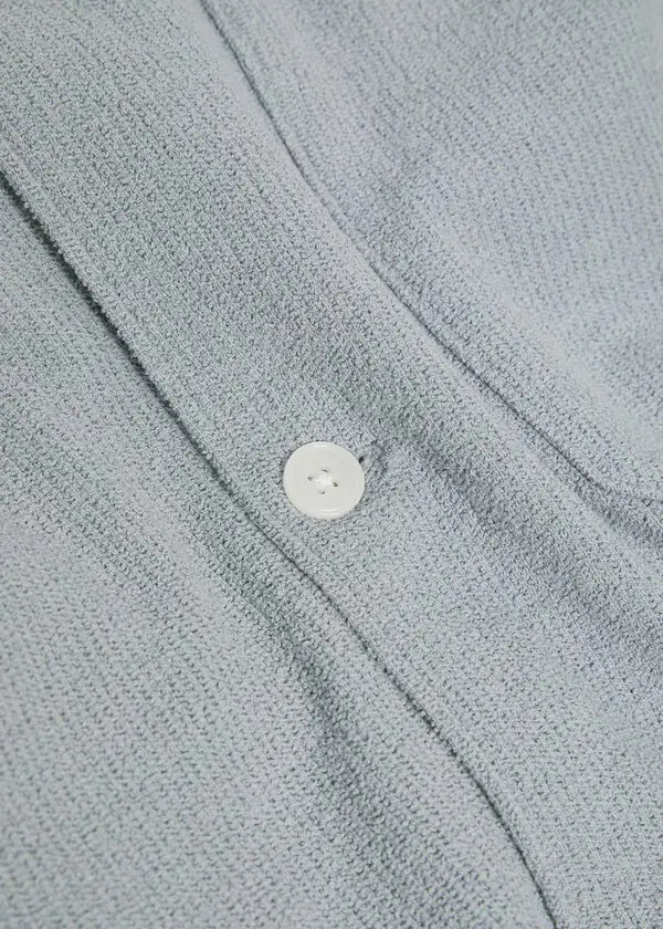 FRAME Textured-knit Cotton-blend Shirt