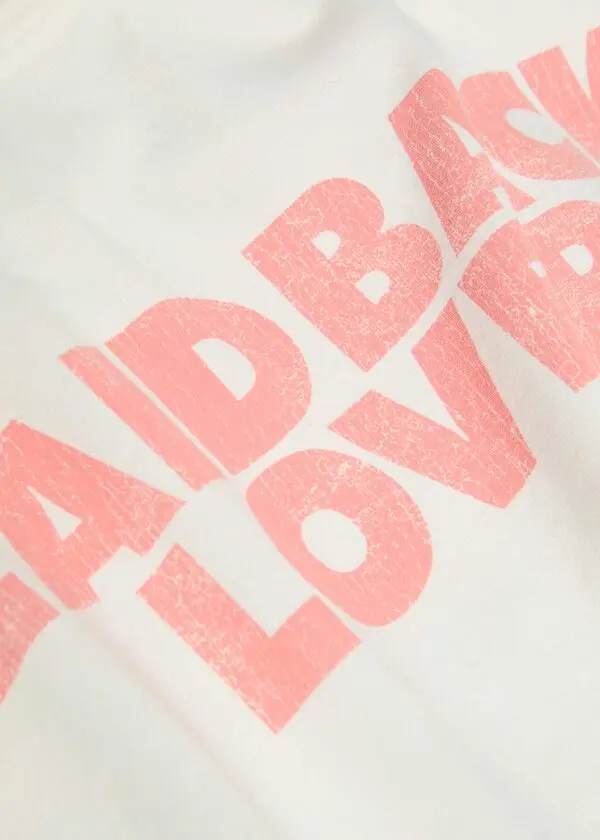 SECOND / LAYER Printed Cotton T-shirt - Cream