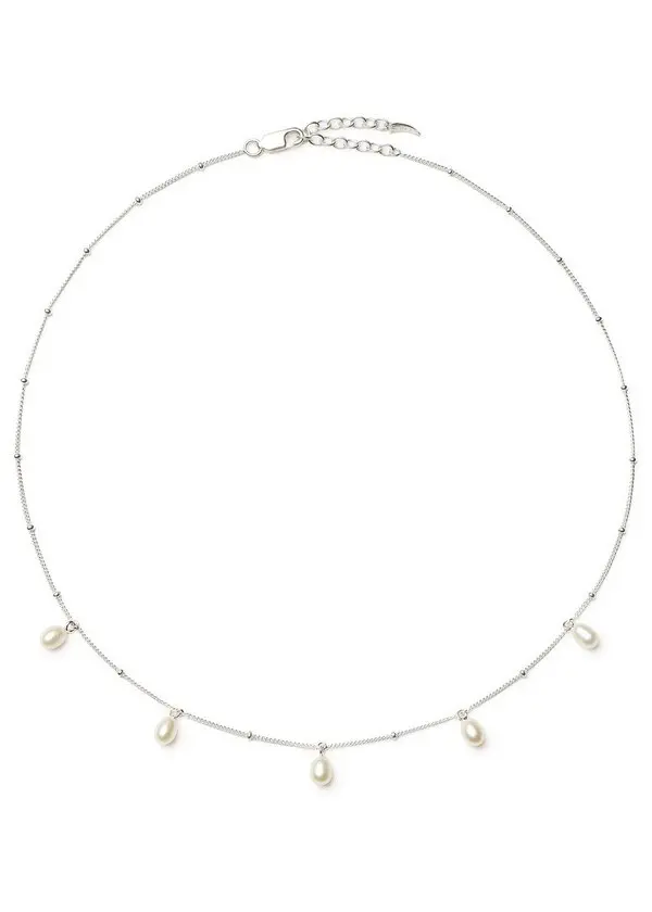 MISSOMA Pearl Baya Choker Necklace - Silver