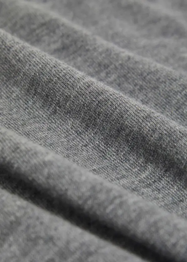 ALLUDE Wool Crew Neck Jumper - Grey
