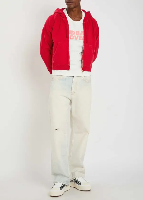SECOND / LAYER Rola Hooded Cotton Sweatshirt