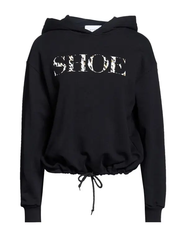 SHOE Cotton Logo Hoodie - Black