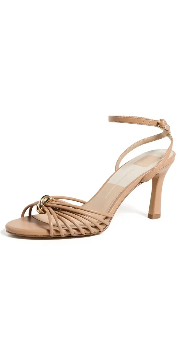 Dolce Vita Isebel Heeled Sandals - Lt Tan Leather