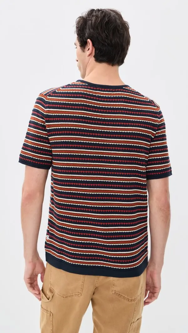 Nn07 Bari Striped Knit Tee