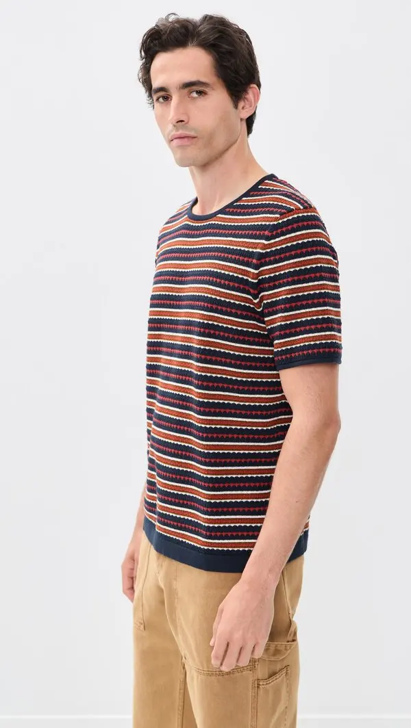 Nn07 Bari Striped Knit Tee