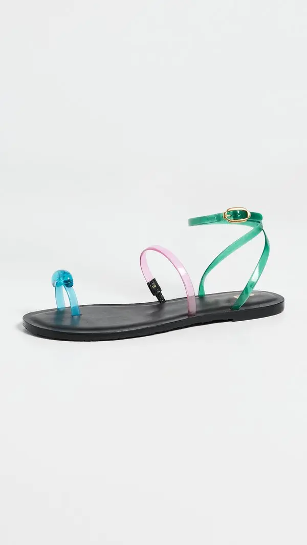 Larroude Biarritz Jelly Sandals - Blue