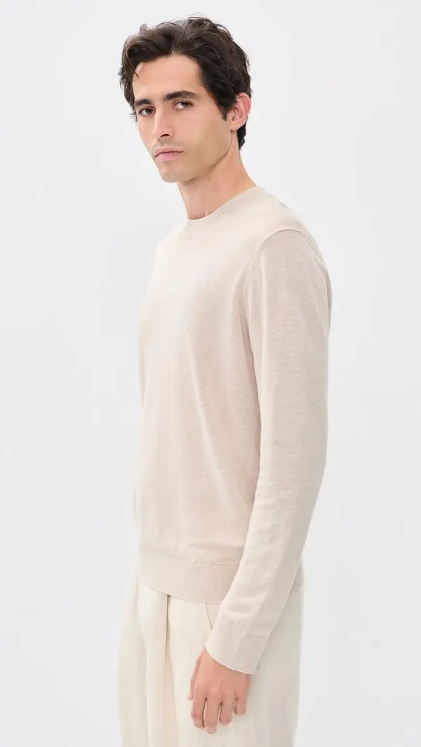 Nn07 Linen Knit Crewneck Sweater