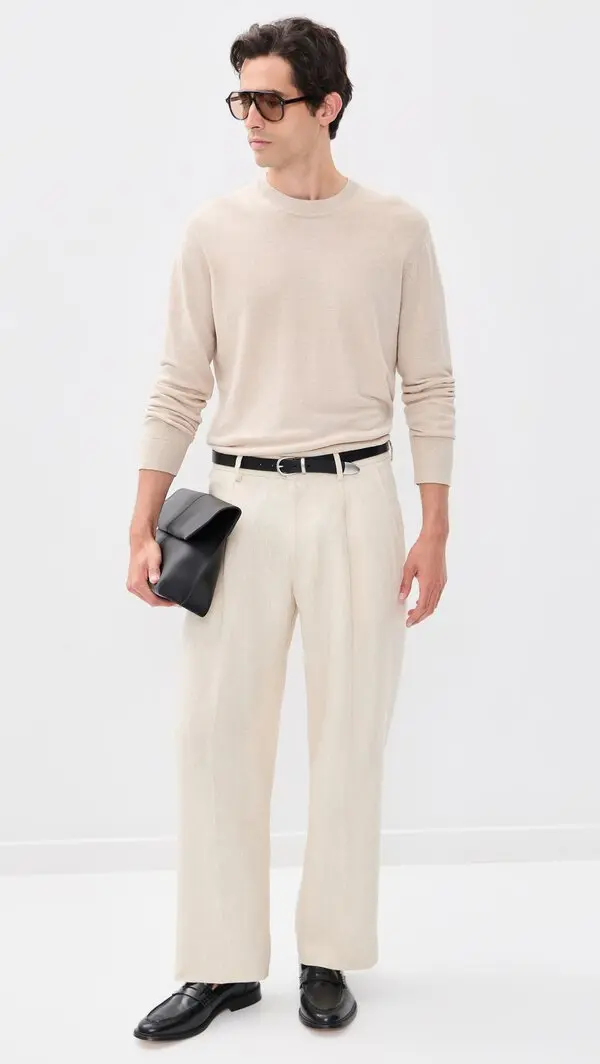 Nn07 Linen Knit Crewneck Sweater