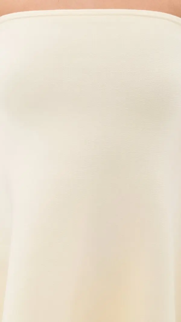 ALIGNE Knitted Bandeau Peplum Top