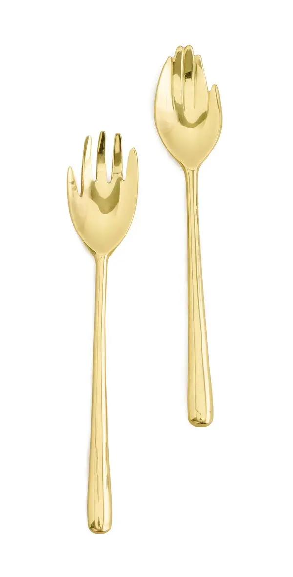 Jonathan Adler Eve Serving Set - Brass