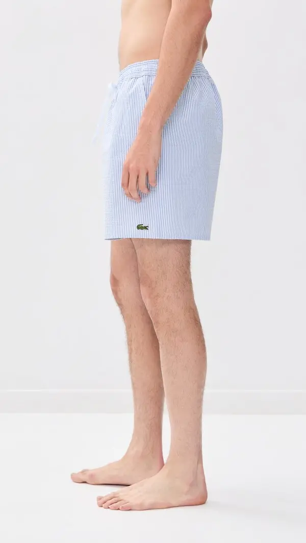 Lacoste Seersucker Swim Shorts
