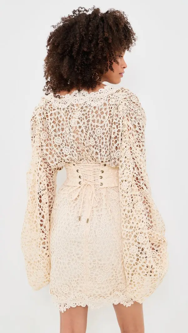 ANDREA IYAMAH Dani Mini Lace Dress