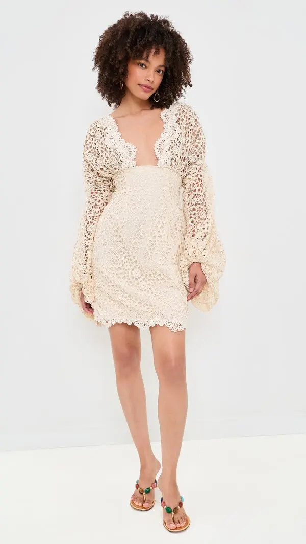 ANDREA IYAMAH Dani Mini Lace Dress