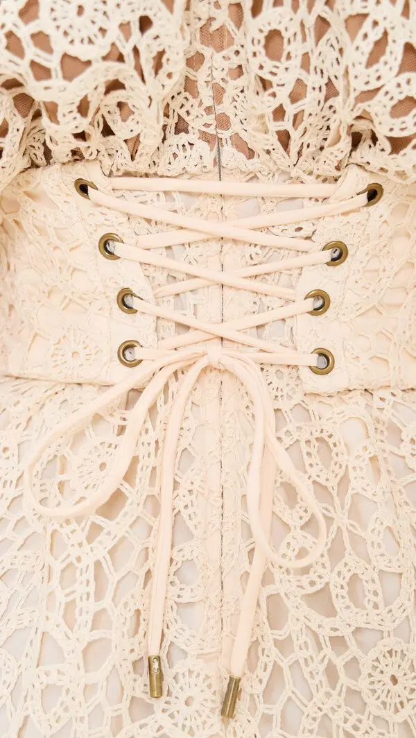 ANDREA IYAMAH Dani Mini Lace Dress