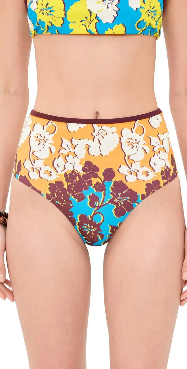 ALEMAIS Splice High Waisted Bikini Bottoms - Multi