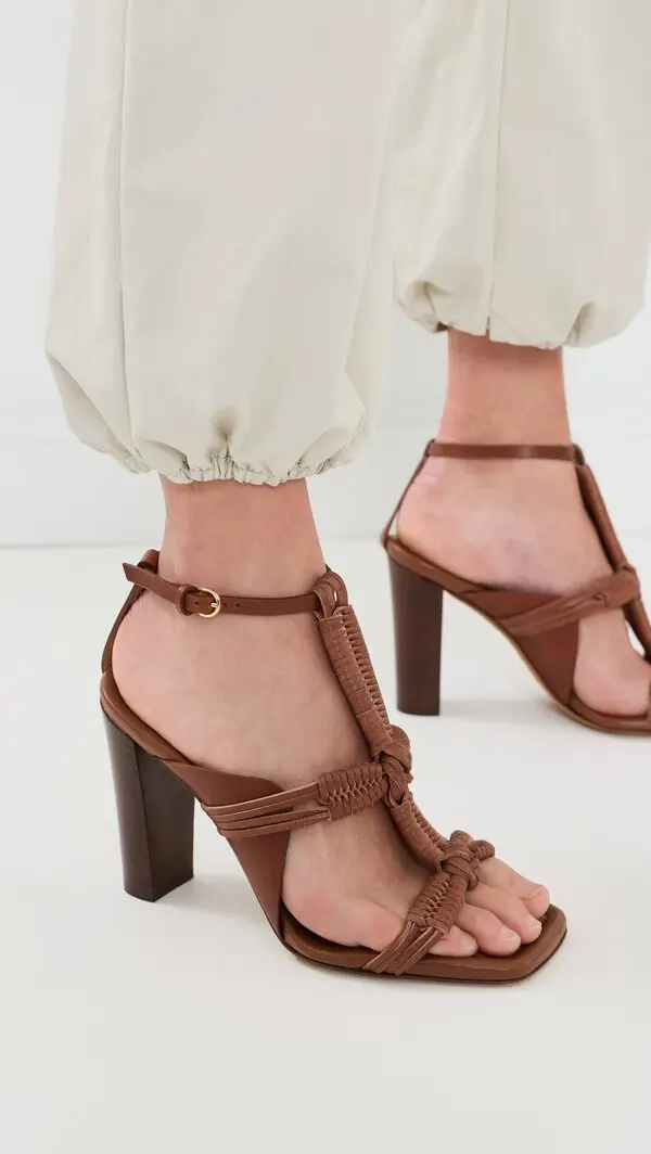 Ulla Johnson Aiko Macrame High Heel Sandals