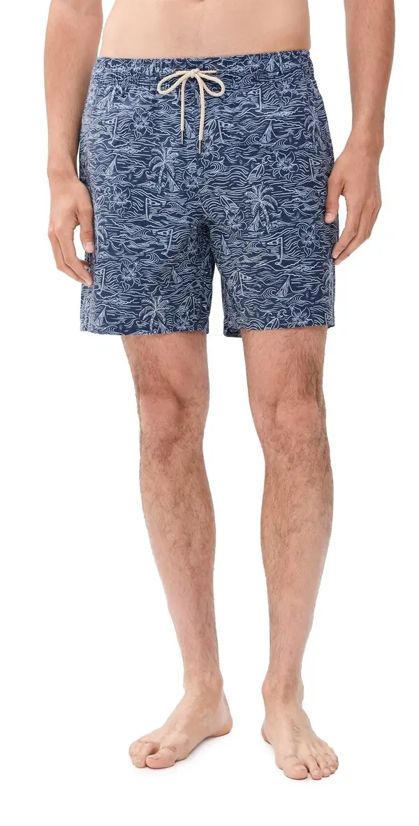 FAIR HARBOR Bayberry Swim Trunks - Tropical Course