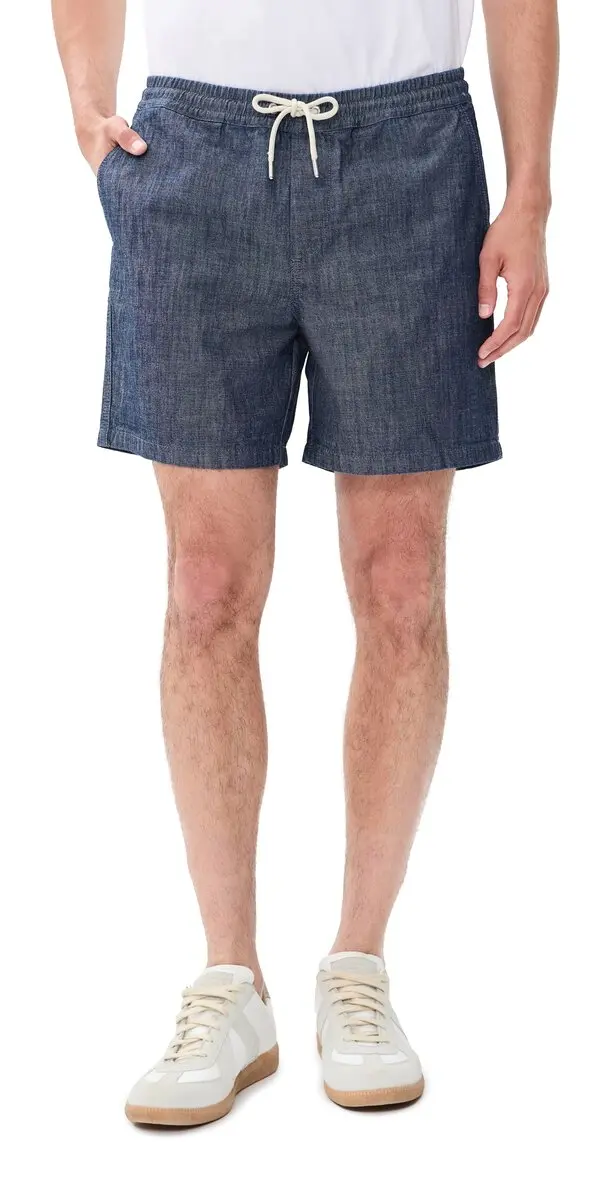 Nn07 Gregor Chambray Shorts - Medium Rinse