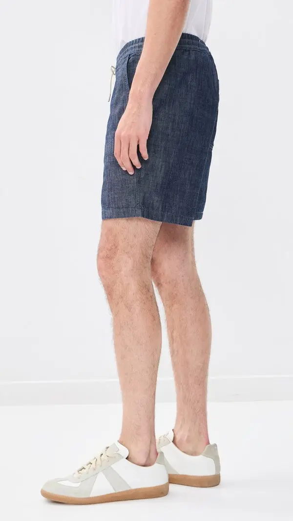 Nn07 Gregor Chambray Shorts - Medium Rinse