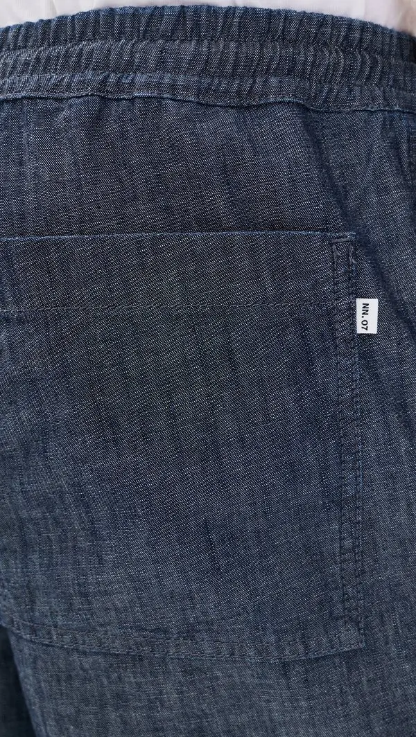Nn07 Gregor Chambray Shorts - Medium Rinse