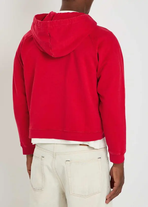 SECOND / LAYER Rola Cropped Cotton Hoodie