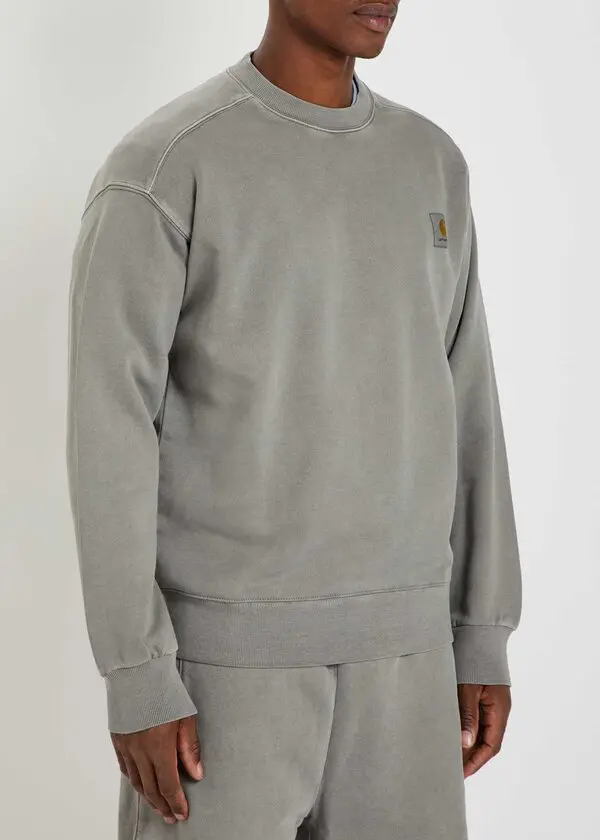 Carhartt Work In Progress Nelson Cotton Sweatshirt - Grey
