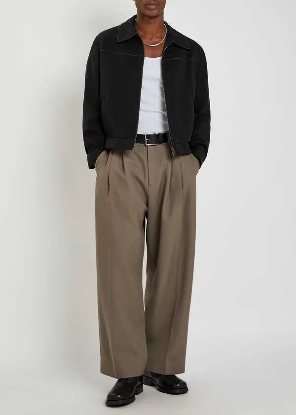 SECOND / LAYER Herman Contrast-stitch Twill Jacket
