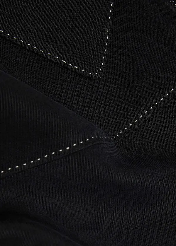 SECOND / LAYER Herman Contrast-stitch Twill Jacket