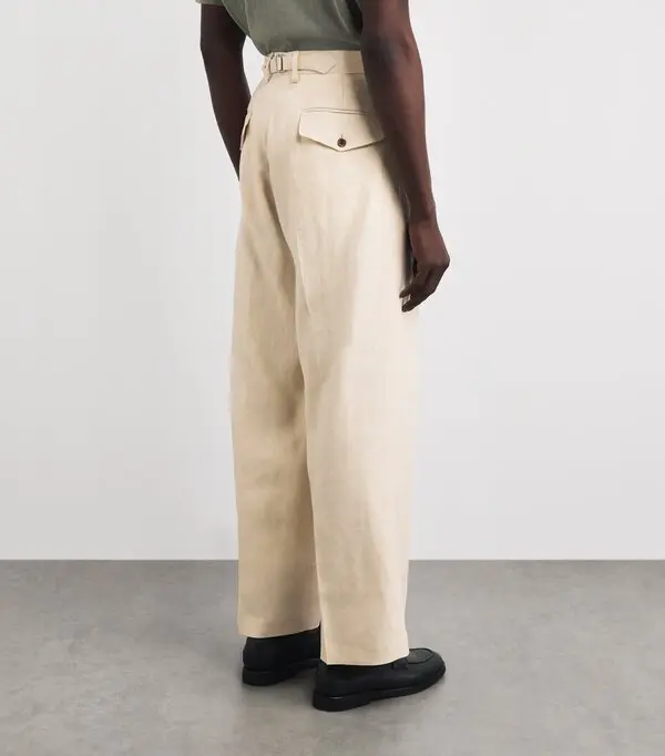 NN.07 Nn07 Linen Justin Wide-leg Trousers