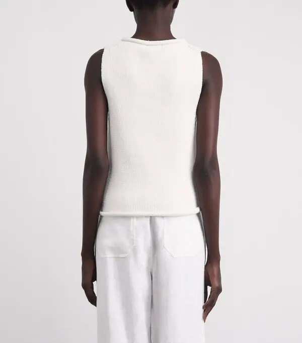 Polo Ralph Lauren Linen-cotton Blend Fine Knit Sweater Vest