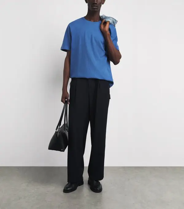 WAX LONDON Organic Cotton Dean T-shirt - Blue