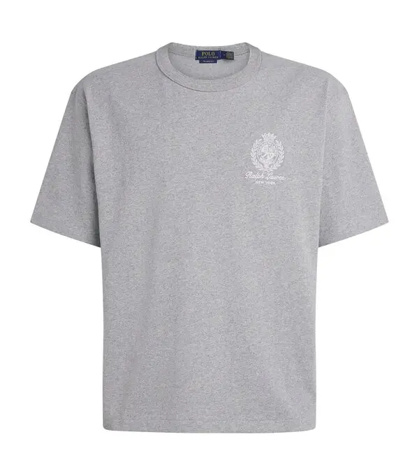 Polo Ralph Lauren Cotton Logo Crest T-shirt - Grey