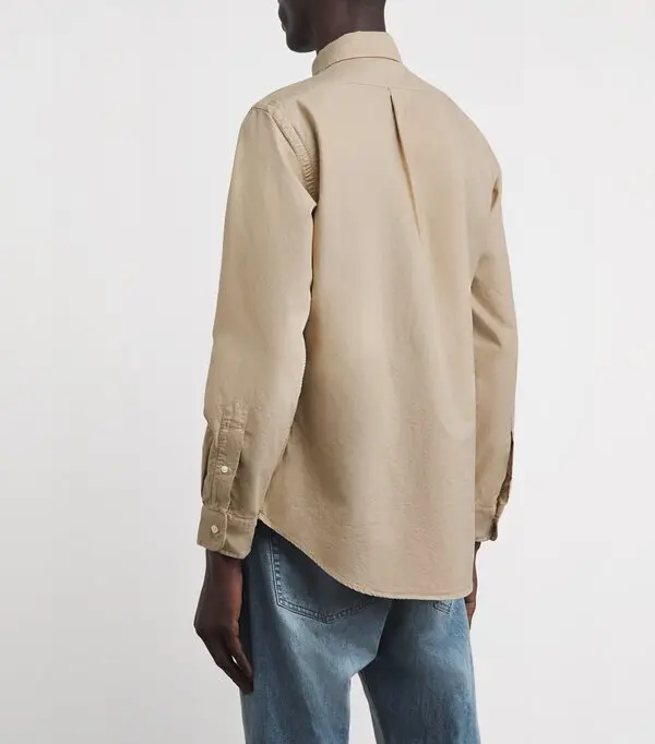 Polo Ralph Lauren Cotton Garment-dyed Oxford Shirt - Brown