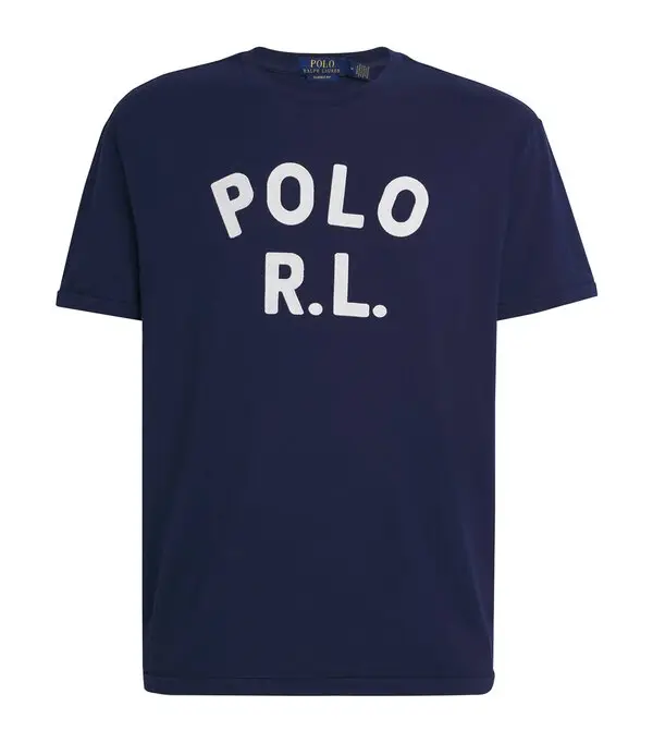 Polo Ralph Lauren Cotton Logo Appliqué T-shirt - Navy